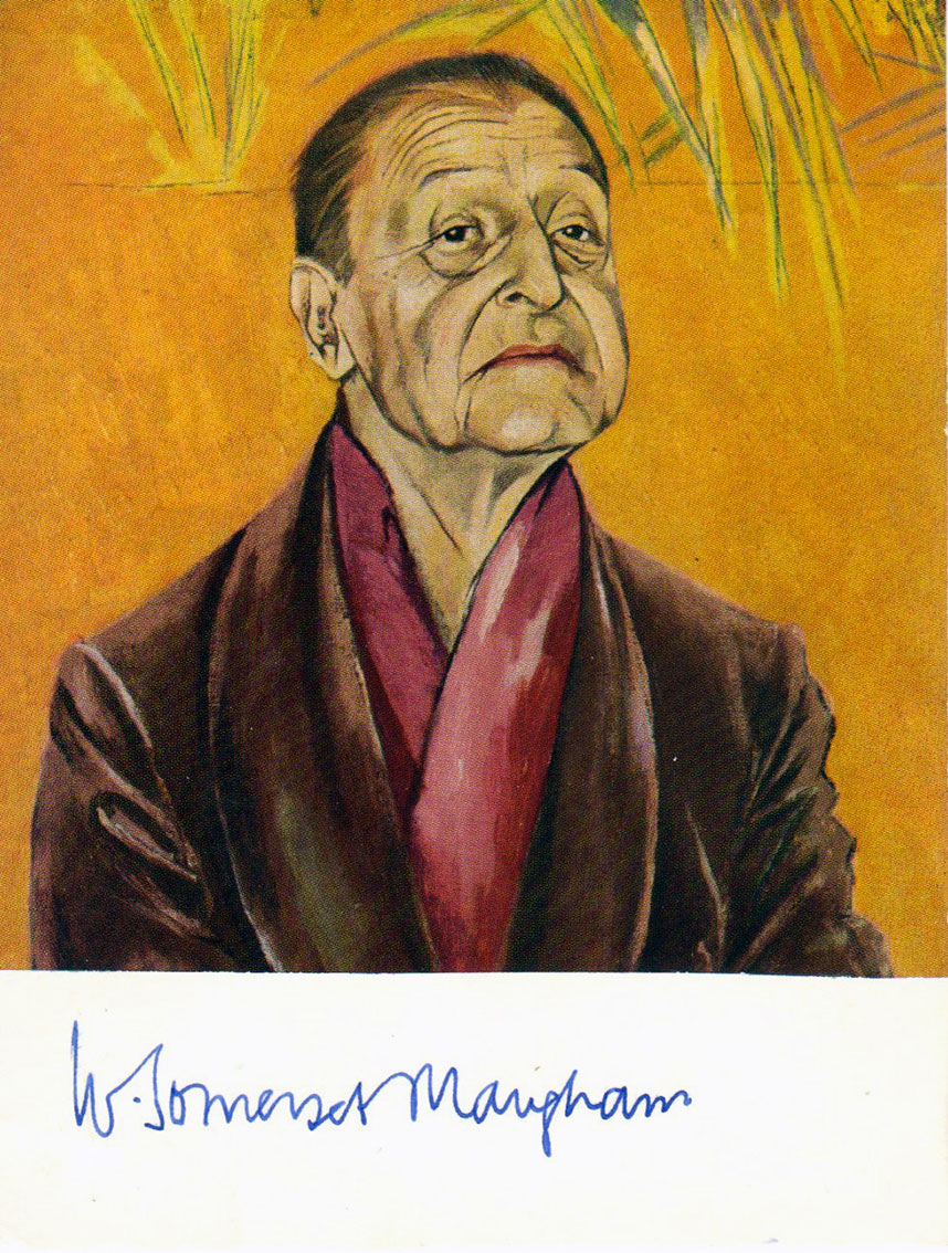 Somerset Maugham, William - Sutherland, Graham: autografi
